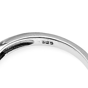 Silvershake 6MM Heart Shape Created Nano Green Emerald Irish Celtic Claddagh 925 Sterling Silver Friendship Ring May Gemstone Birthstone Size 5