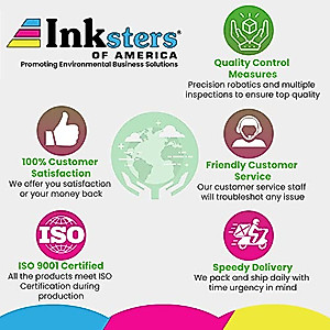 Inksters of America Remanufactured Toner Cartridge Replacement for HP 1215 Yellow Toner CB542A (HP 125A) / 1977B001AA