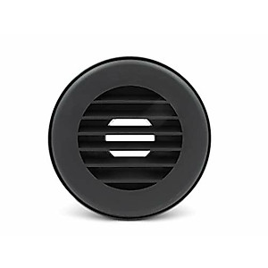 Thetford RV Camper Thermovent 2 inch Ducted Heat Vent Without Damper Black PN 94262, Black