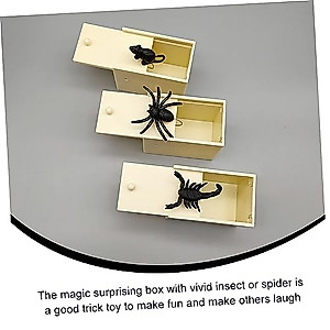 ibasenice 9 pcs Teenager Party Novelty for Joke Scorpion Spiders Spider Funny Tricky Simulative Toys Kids Scared Surprise Money Scary Haunted Horror with Housebeige Gag Realistic in