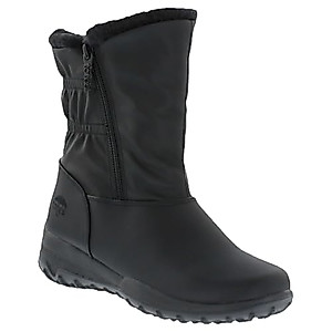 totes Women's Rikki Snow Boot, Black, 10 Wide