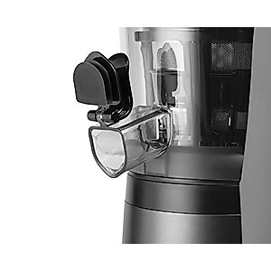 nutribullet Slow Juicer, Slow Masticating Juicer Machine, Easy to Clean, Quiet Motor & Reverse Function, BPA-Free, Cold Press Juicer with Brush, 150 Watts, Charcoal Black, NBJ50300