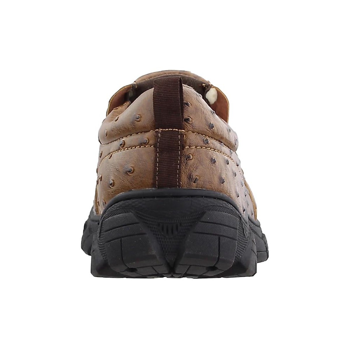 ROPER Mens Faux Ostrich Performance Slip On Casual Shoes - Brown - Size 11.5 D