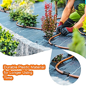 Arfun 80 Pack Drip Irrigation 1/4” Barbed Coupling Fittings, Barbed Connectors Fits Universal 1/4-Inch Drip Tubing, Irrigation Coupler for Drip or Sprinkler System