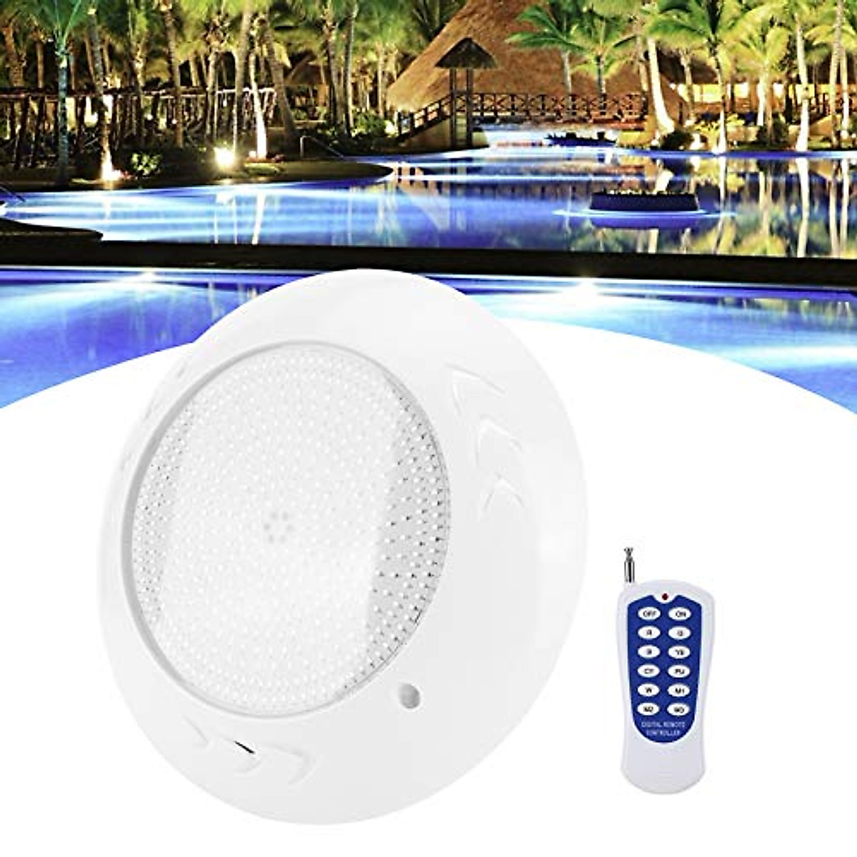 Wosune Landscape Lights, Pool Light Practical for Underwater Lighting for Garden Engineering Design for Public Fountain Squares for Courtyard Swimming Pools(SL-8001)