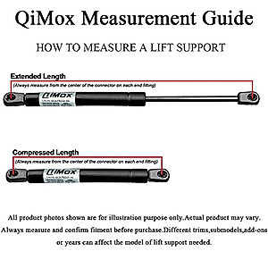 Qty(2) QiMox Front Hood Lift Supports Shock Struts Compatible with 2006 - 2013 BMW 3 Series E90 E91 E92 E93