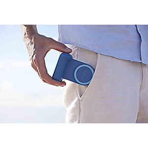 ShiftCam SnapGrip - Mobile Battery Grip with Wireless Shutter Button - Magnetic Mount Snaps on to Any Phone - Built in Powerbank with Qi Wireless Charging - Tabletop Dock | Abyss Blue