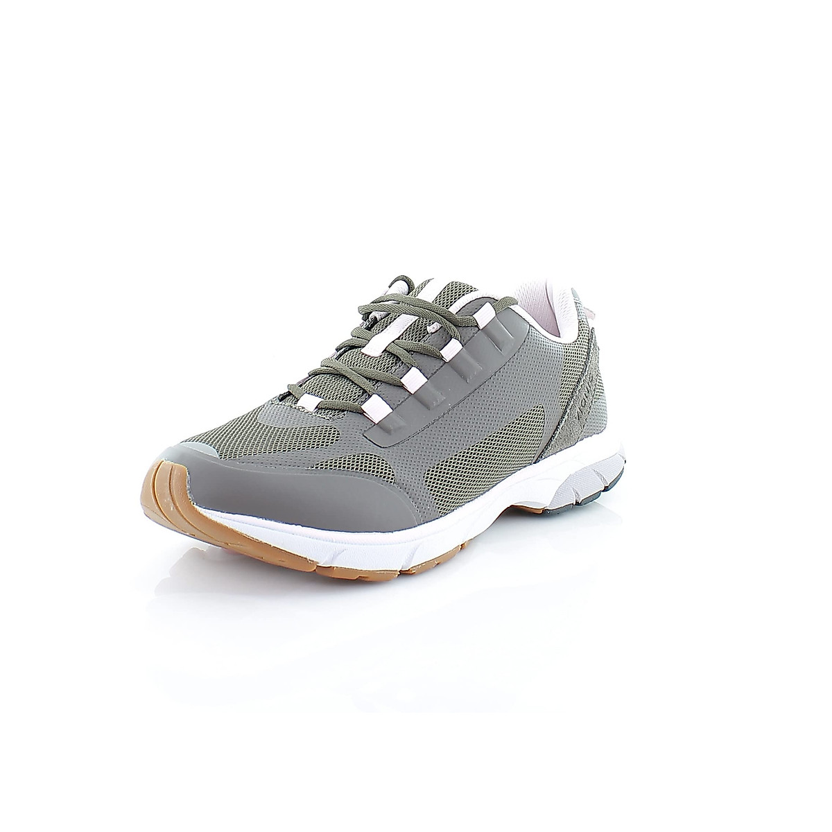 Vionic Women's Drift Edin Active Sneakers- Supportive Walking Shoes That Include Three-Zone Comfort with Orthotic Insole Arch Support, Medium and Wide Fit Stone 8 Medium US