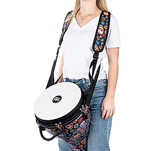 Meinl Percussion Designer Djembe Strap with Durable Synthetic Fabric and Adjustable Length, Day of The Dead (MDJS1DA)