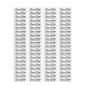 Save The Date Stickers Modern Labels for Wedding Engagement 160 labels, Envelope Seals (arrow)