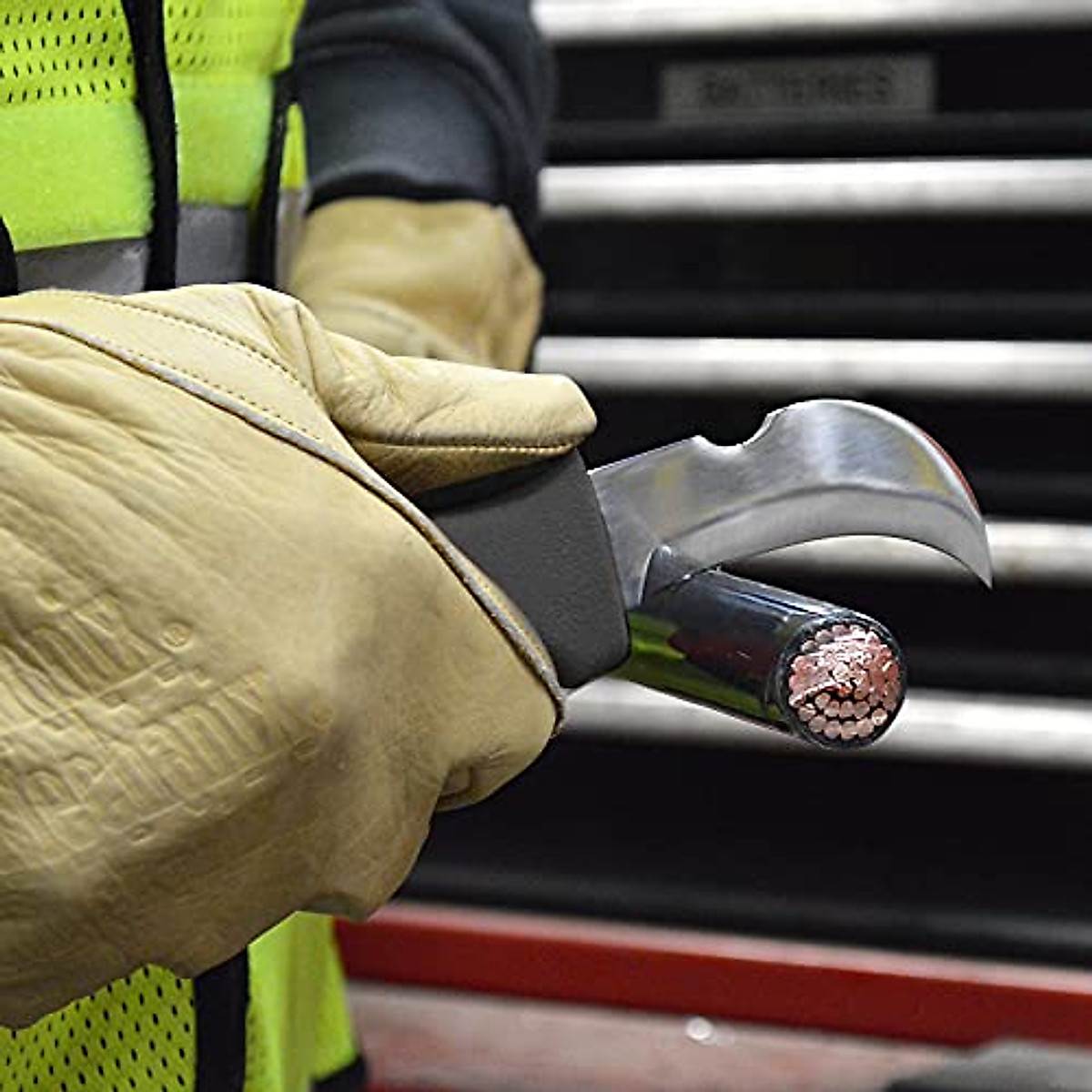 Jameson 32-70-C Hawkbill Cable Splicer Skinning Knife with Charcoal Handle