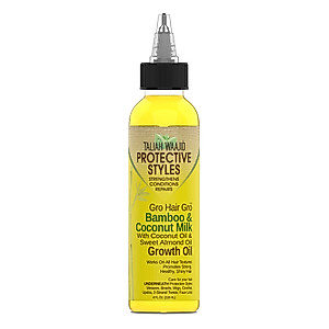Taliah Waajid Hair Gro Bamboo and Coconut Milk Growth Oil, 4 Oz
