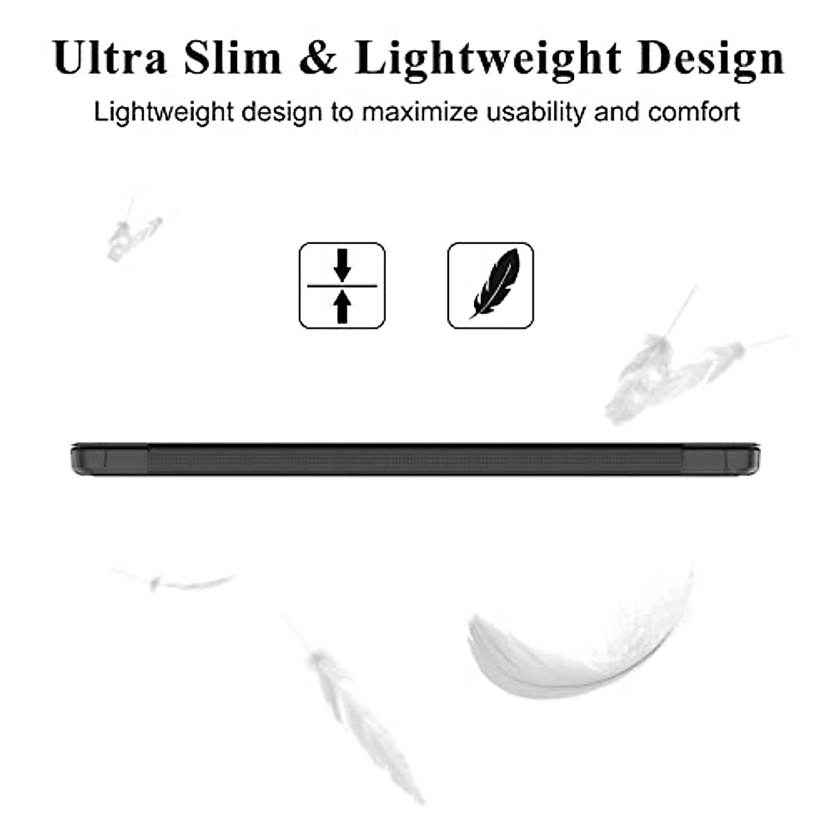 Soke Galaxy Tab S6 Lite 10.4 Case 2022/2020, Premium Shock Proof Stand Folio Case, Multi-Viewing Angles, Hard PC Back Cover for Samsung Tab S6 Lite 10.4 inch Tablet [SM-P610/P613/P615/P619],Black