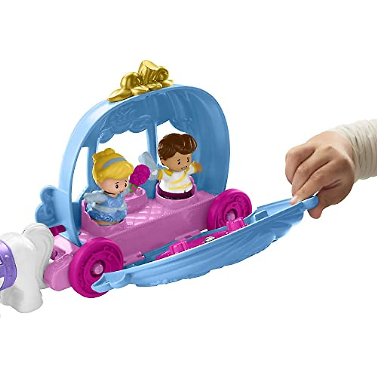 Disney Princess Toddler Toy Little People Cinderella’S Dancing Carriage Playset With Horse & Figures For Ages 18+ Months