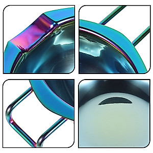 DOITOOL Chocolate Warmer Melting Pot Melting Pot Gradient Stainless Steel Double Boiler Pot Butter Chocolate Melt Bowls Metal Baking Pan for Melting Candy Cheese Candle Soap Chocolate Melting Pot