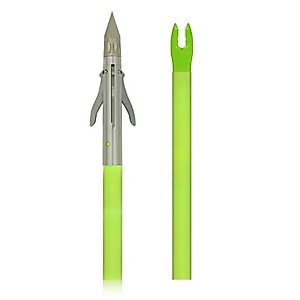 Muzzy Iron 3 Blade Fish Point w/Chartreuse Arrow, Multi, One Size