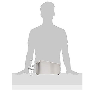 Winco B001PZF270 4 Hole Flatware Cylinder Holder, 2 Tiers, Medium, Stainless Steel