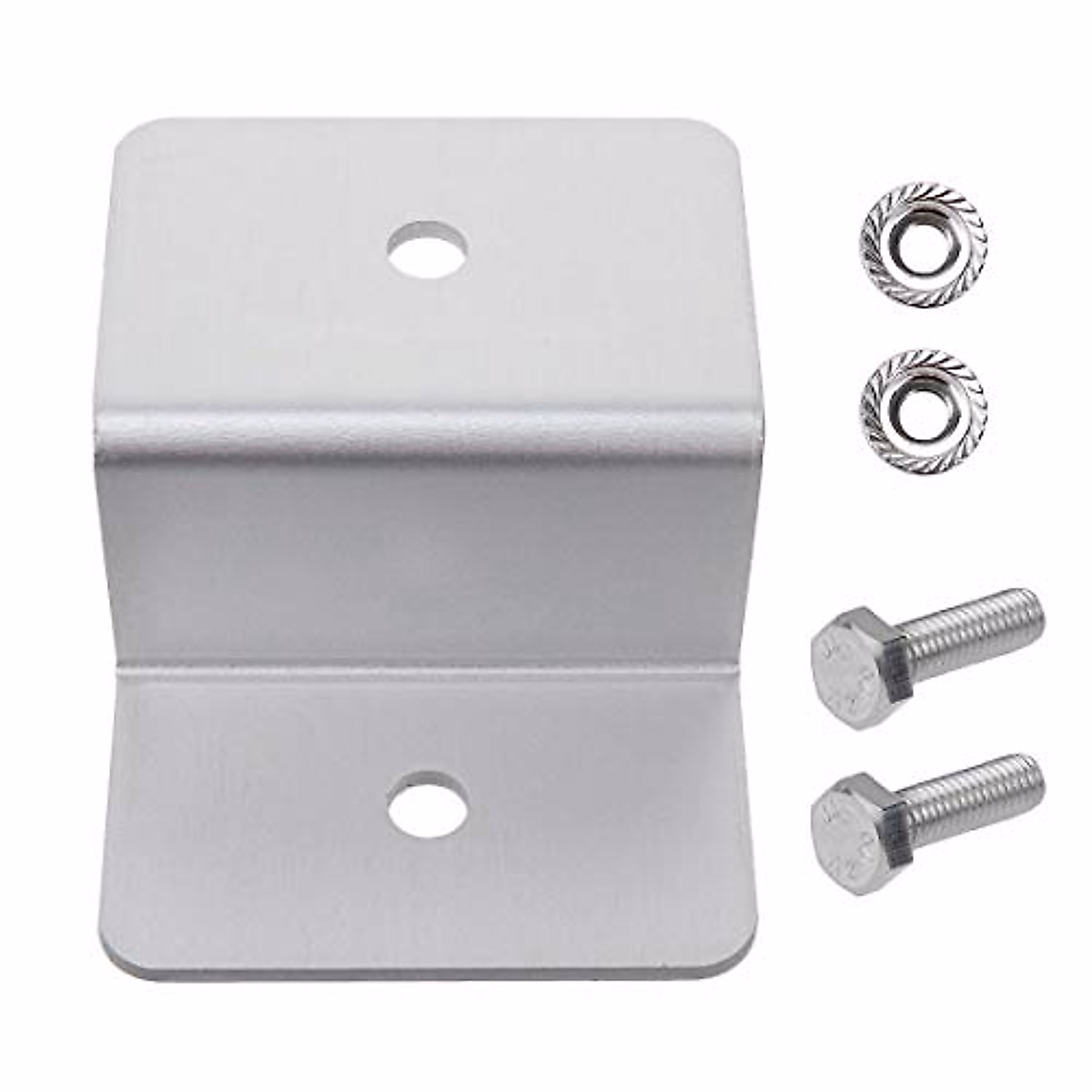 FarBoat 4Pcs Alumunim Z Brackets Solar Panels Mounting for Boat Roof Wall Off Grid Roof Installation with Screws Bolts (50mm/2inch Length)