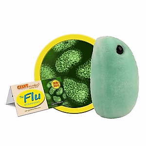 GIANTmicrobes Flu Plush –Learn About Your Respiratory System with This Fun get Well Gift for Friends, Family, Students, Doctors, Nurses and Scientists