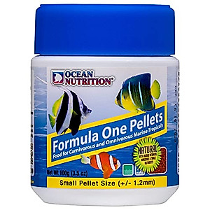 Ocean Nutrition Formula One Pellets 3.5-Ounces (100 Grams) Jar - Small Pellet Size