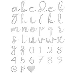 envizins Custom Cursive Script Lowercase Gold, Rose Gold, Silver Glitter Letter Banner, You Could Personalize a Phrase-Word-Number-Name-symbol. Roll String Included