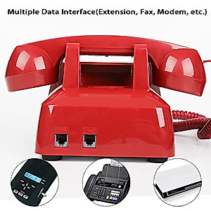 Classic Vintage Cord Phones for Landline Old Telephone with Mechanical Ringer Volume Control Retro Analog Desk Phone for Home,School and Office