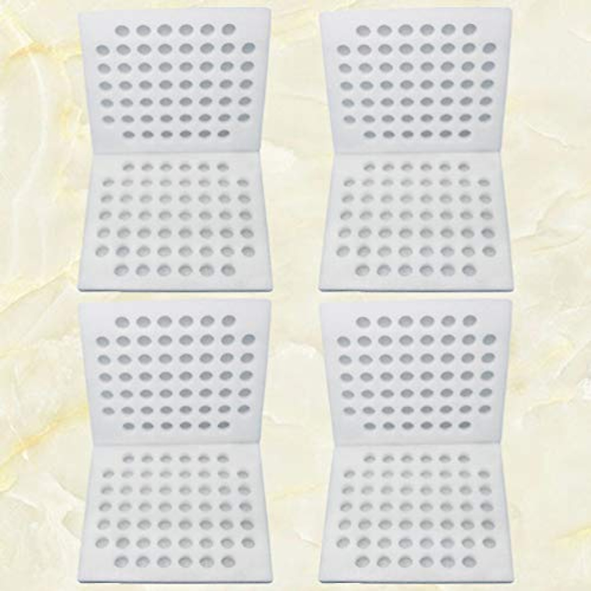 AlTurn Quail Egg Cartons Foam Egg Box Holder 52 Slots Egg Storage Tray Wrapping Container Egg Dispenser Case for Kitchen Egg Protection 4pcs