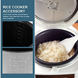 ULTECHNOVO Inner Cooking Pot Pressure Cooker Rice Cooker Inner Pot - Ceramic Household Non-stick Rice Cooker Electric Cooker Accessory(Silver) Rice Cooker Small