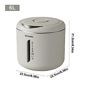 Rice Airtight Storage Container - Cereal Dry Food Flour Bin, Moisture Proof Barrel | Large Capacity Grain Storage Box Rice Dispenser, Kitchen Dry Food Storage Bin Cereal Containers for Flour Pasta