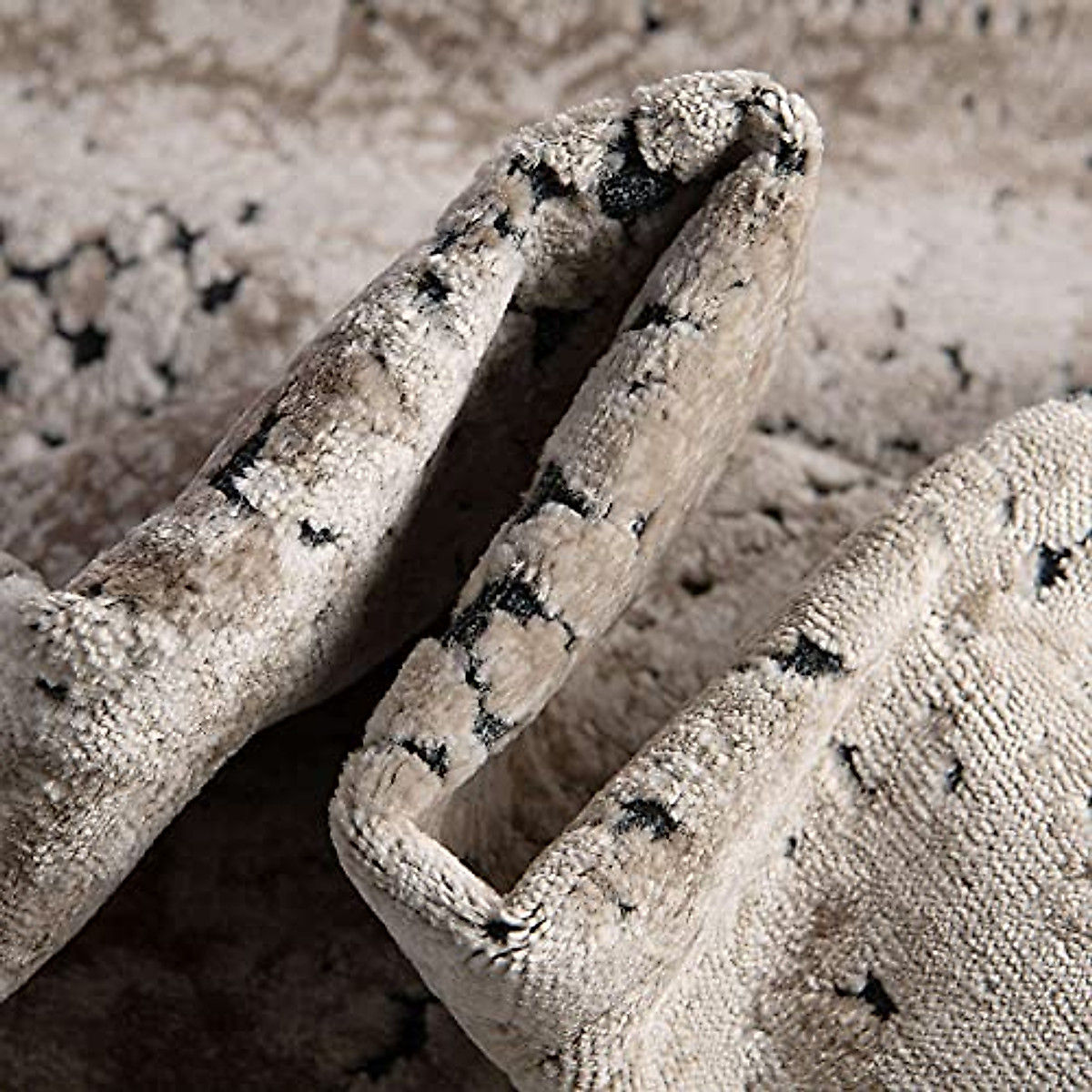 Unique Loom Chateau Collection Traditional, Vintage, Textured, Medallion, Distressed, Victorian Area Rug, 9 ft x 12 ft, Beige/Light Brown