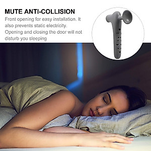 Silicone Door Handle Cover Sleeve Safety Door Knob Protector Cover Guarder Crashproof Suction Cup Door knob Cushion Grey