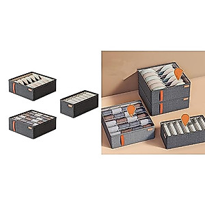 Lerpwige Drawer Storage Box Closet For Underwear Socks Pants Clothing Organization Cabinet Organizers Compartment Trousers Storage Box