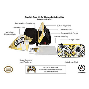 PowerA Stealth Case Kit for Nintendo Switch Lite - Pokemon Graffiti - Nintendo Switch