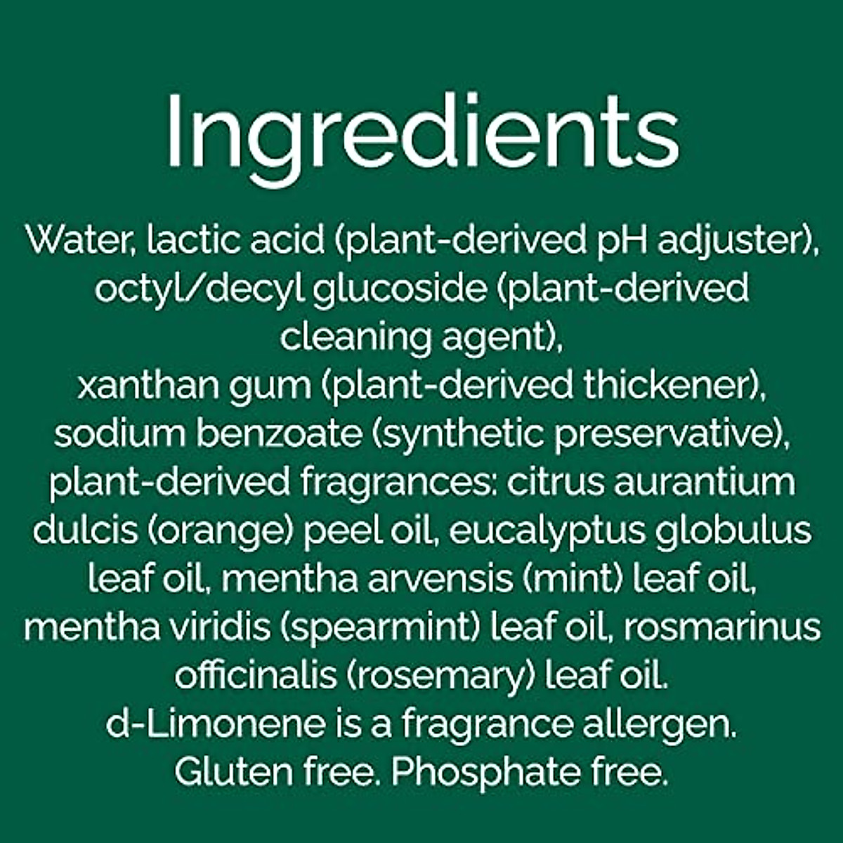 Seventh Generation Toilet Bowl Cleaner Fresh Mint scent 4 Pack Without Chlorine Bleach Ammonia Free 24 oz