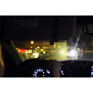 Night Driving Visor by Glare Guard, Replace Night Driving Glasses with Anti-Glare Polarized HD Driving Visor for Headlight Glare Universal 14" x 3.25" fits Cars, Truck's SUV's & RV's, Made in USA
