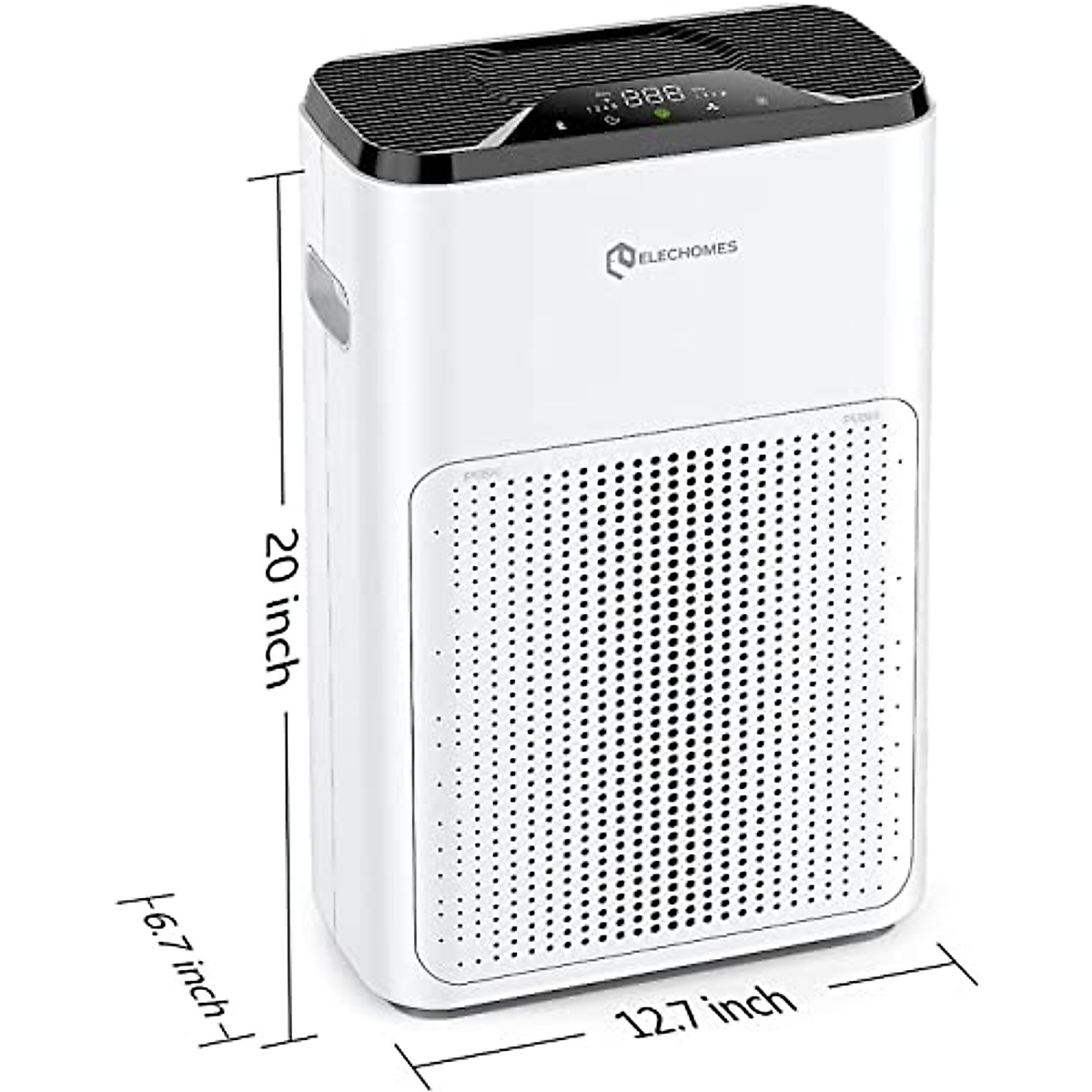 Elechomes Smart WiFi Air Purifier, Alexa and Google Voice Control, A3B True HEPA Filter Air Cleaner for Large Room, Bedroom, Office Up to 323ft², Ultra Quiet Sleep Mode