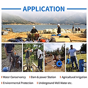 Water Level Meter Water Depth Gauge Water Level Gauge with Fixed Probe and Steel Tape for Water Well Measurement (100m)