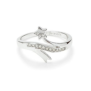 Pura Vida Silver Disney Cinderella Dreamy Opal Star Ring - Brass Base, Rhodium Plating - Size 6