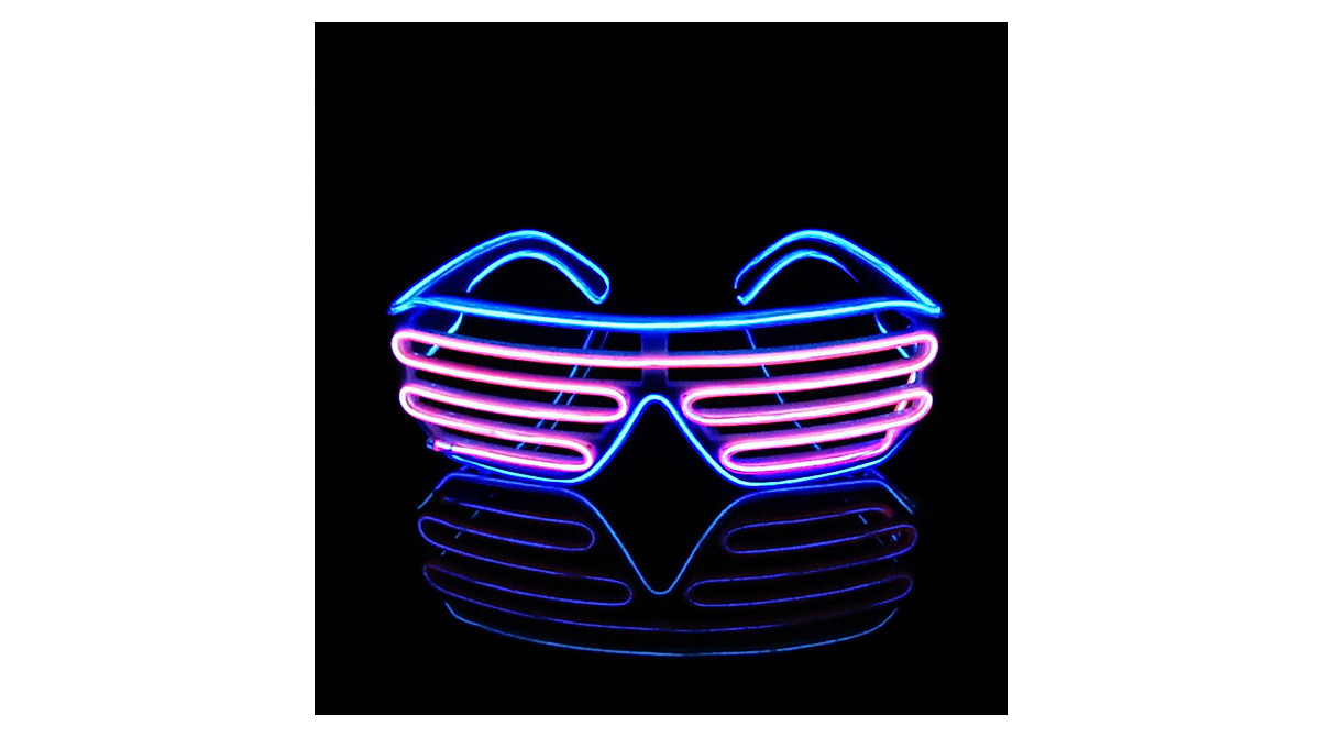 PINFOX LED Rave Glasses - Light Up for Parties