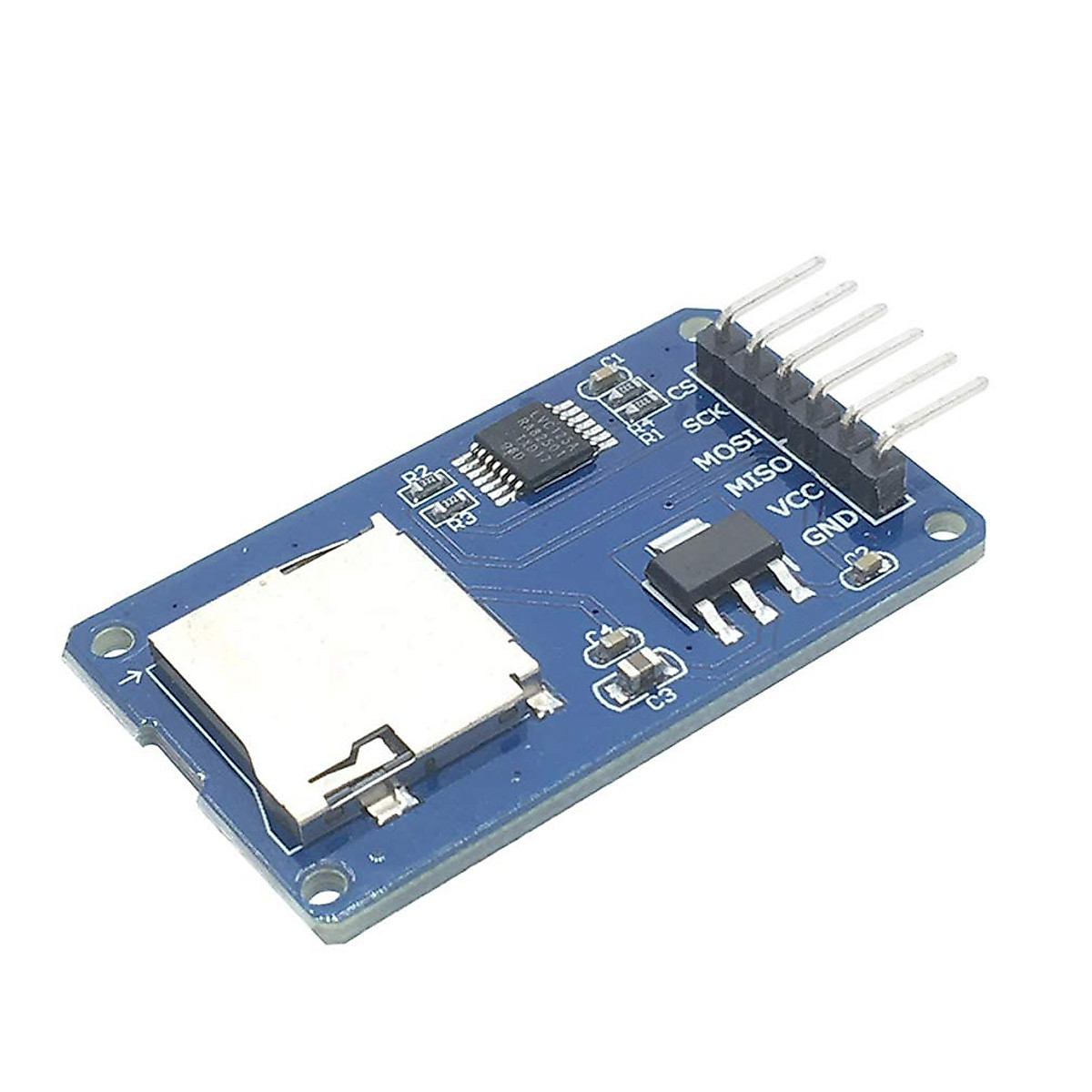 HiLetgo 5pcs Micro SD TF Card Adater Reader Module 6Pin SPI Interface Driver Module with chip Level Conversion for Arduino UNO R3 MEGA 2560 Due