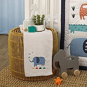 Carter's Modern Jungle Pals Super Soft Gray Elephant Baby Blanket