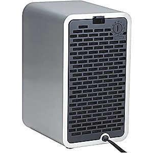 Germ Guardian Desktop Air Purifier for Home, H13 HEPA Filter, Removes Dust, Allergens, Smoke, Pollen, Odors, Mold, UV-C Light Helps Reduce Germs, 11 Inch, Silver, AC4100