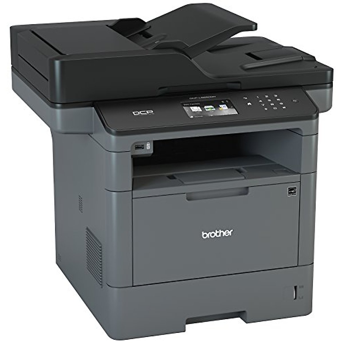 Brother Monochrome Laser Printer, Multifunction Printer and Copier, DCP-L5650DN, Flexible Network Connectivity, Duplex Print & Copy & Scan, Mobile Device Printing, Amazon Dash Replenishment Ready