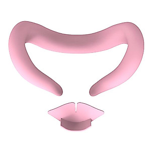 7pcs VR Accessories Set for Meta Quest 3, VR Accessories Protective Cover Includes VR Face Cover,Controller Grips,Headset Cover, Lens Protector, Quest 3 Shell Cover, (Pink)