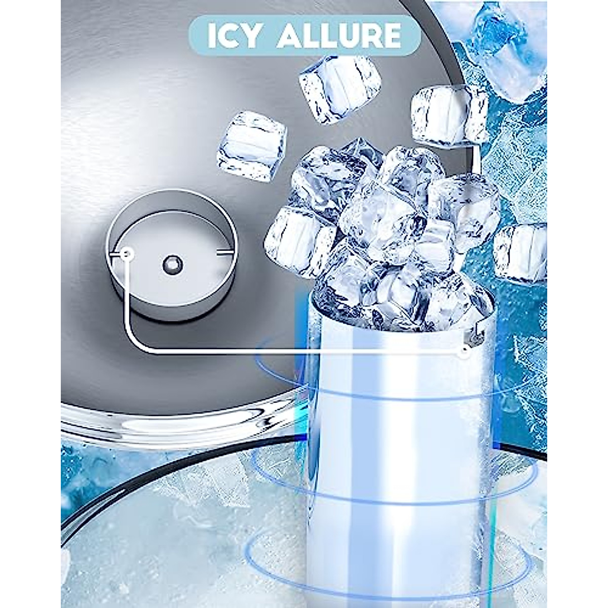 Beverage Dispenser 3 Gallon Hot And Cold Plastic Drink Dispenser with Spigot Lemonade Tea Water Coffee Chafer Urn With Ice Core, for Parties Buffet Catering Hot & Cold Drinks (PC Transparent)