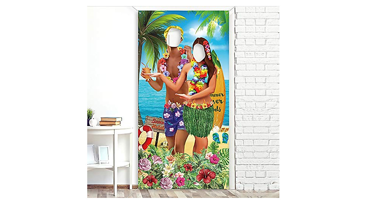 Hawaiian Aloha Party Decorations - Luau Photo Booth Background