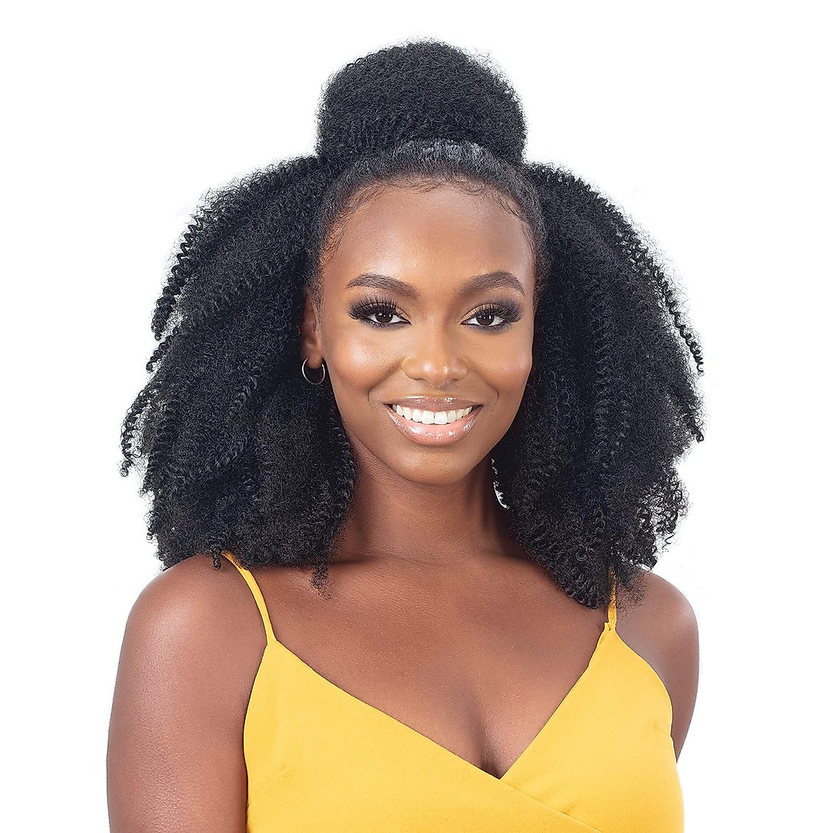 Shake N GO FreeTress Crochet Braids 3X Pre-Fluffed Poppin Twist 16 Inch (1-pack, 1B)