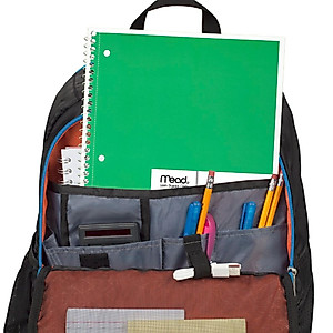 Mead Spiral Notebooks, 6 Pack, 1-Subject, Wide Ruled Paper, 10-1/2" x 8", 70 Sheets per Notebook, Assorted Colors (73063)