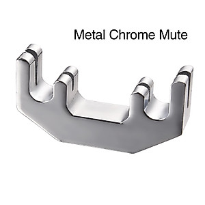 Mudder Metal Violin Mute Practice Violin Silencer for 1/2, 3/4, 4/4 Violin, Silver