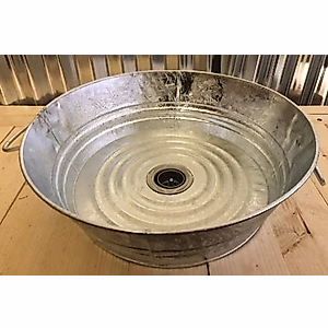 Galvanized Wash-Pan Sink (Small Round)